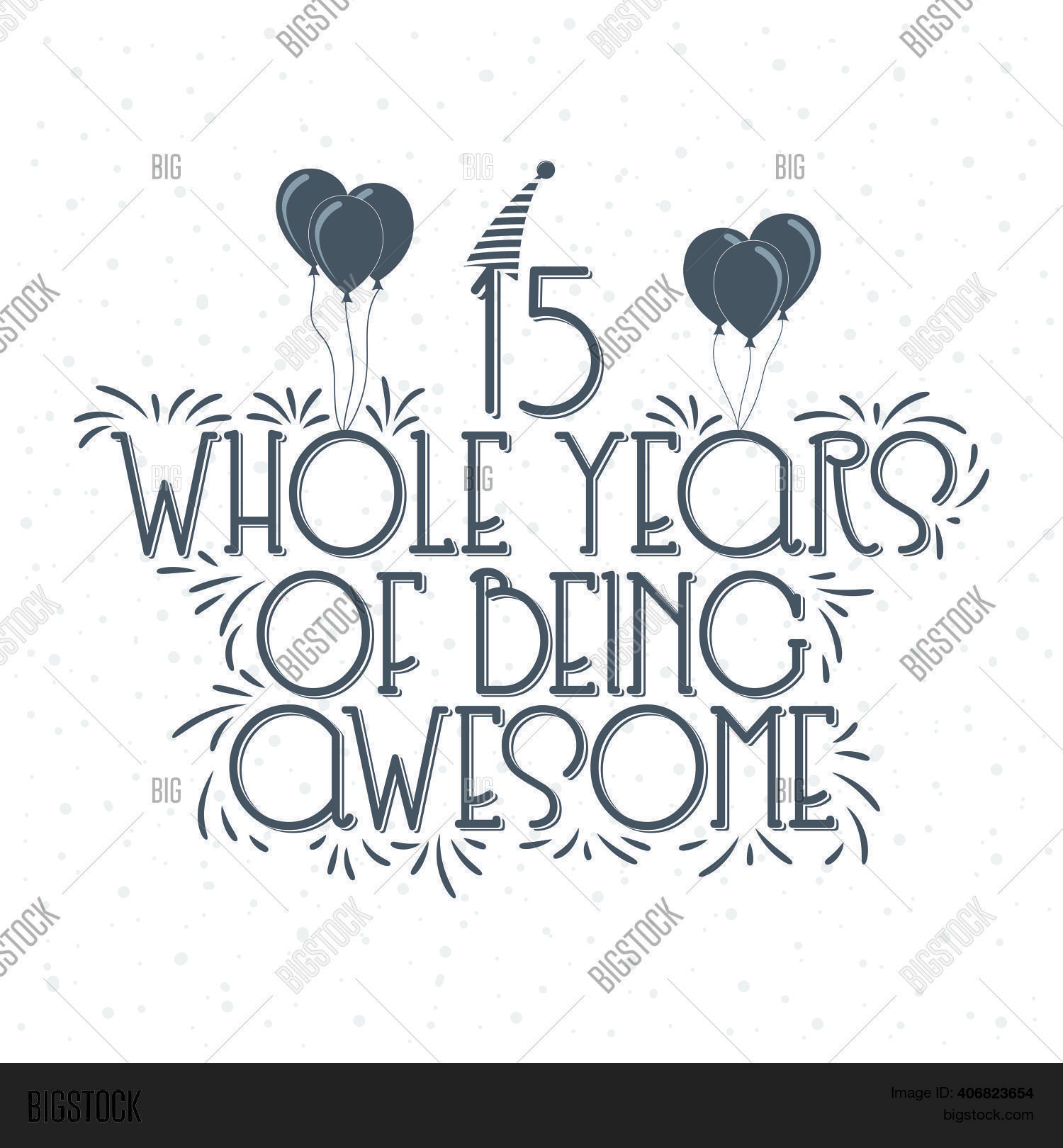 15 Years Birthday 15 Vector & Photo (Free Trial) | Bigstock