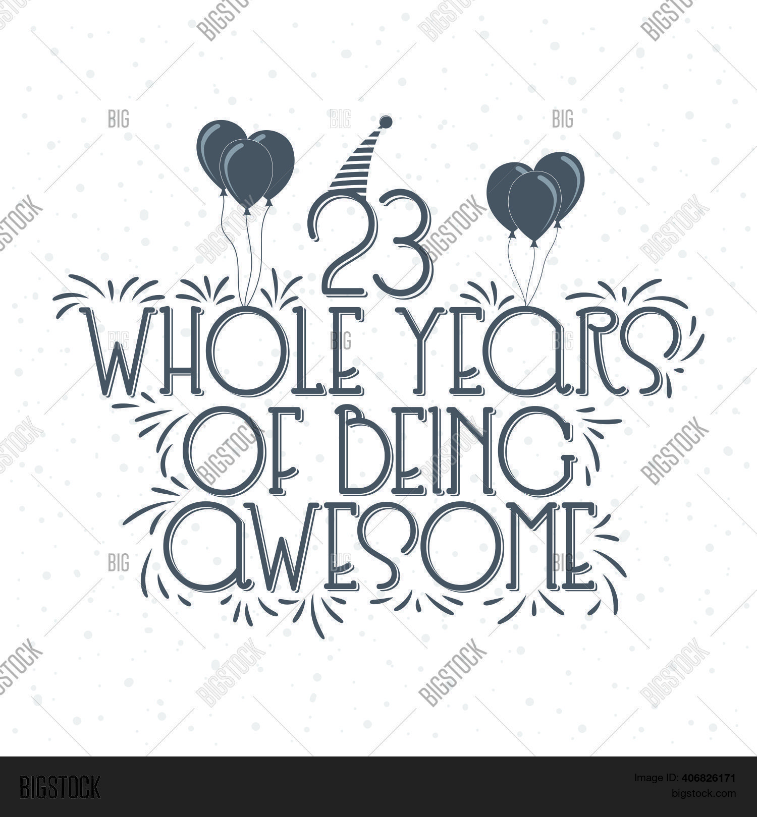 23 Years Birthday 23 Vector & Photo (Free Trial) | Bigstock