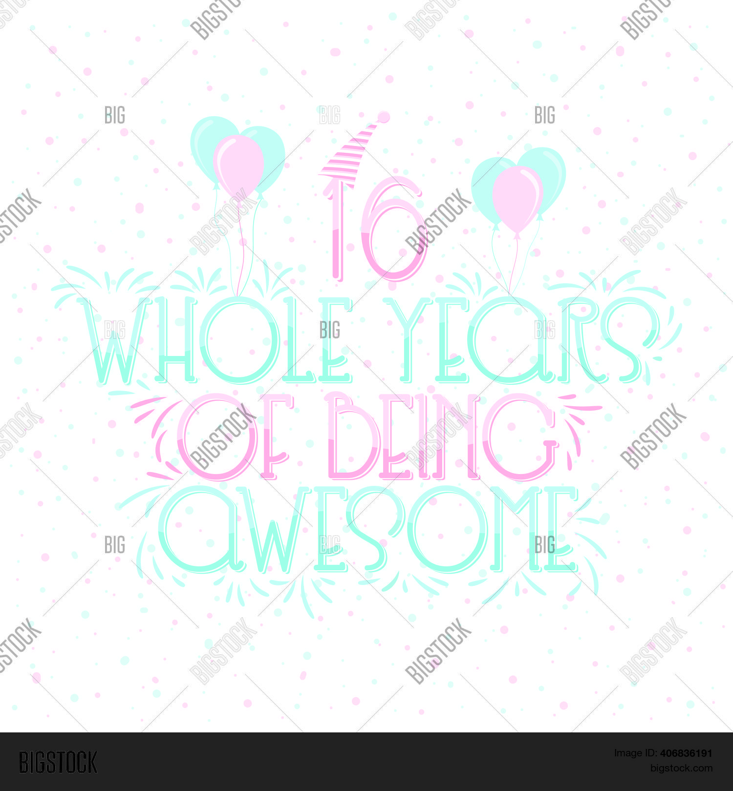16 Years Birthday 16 Vector & Photo (Free Trial) | Bigstock