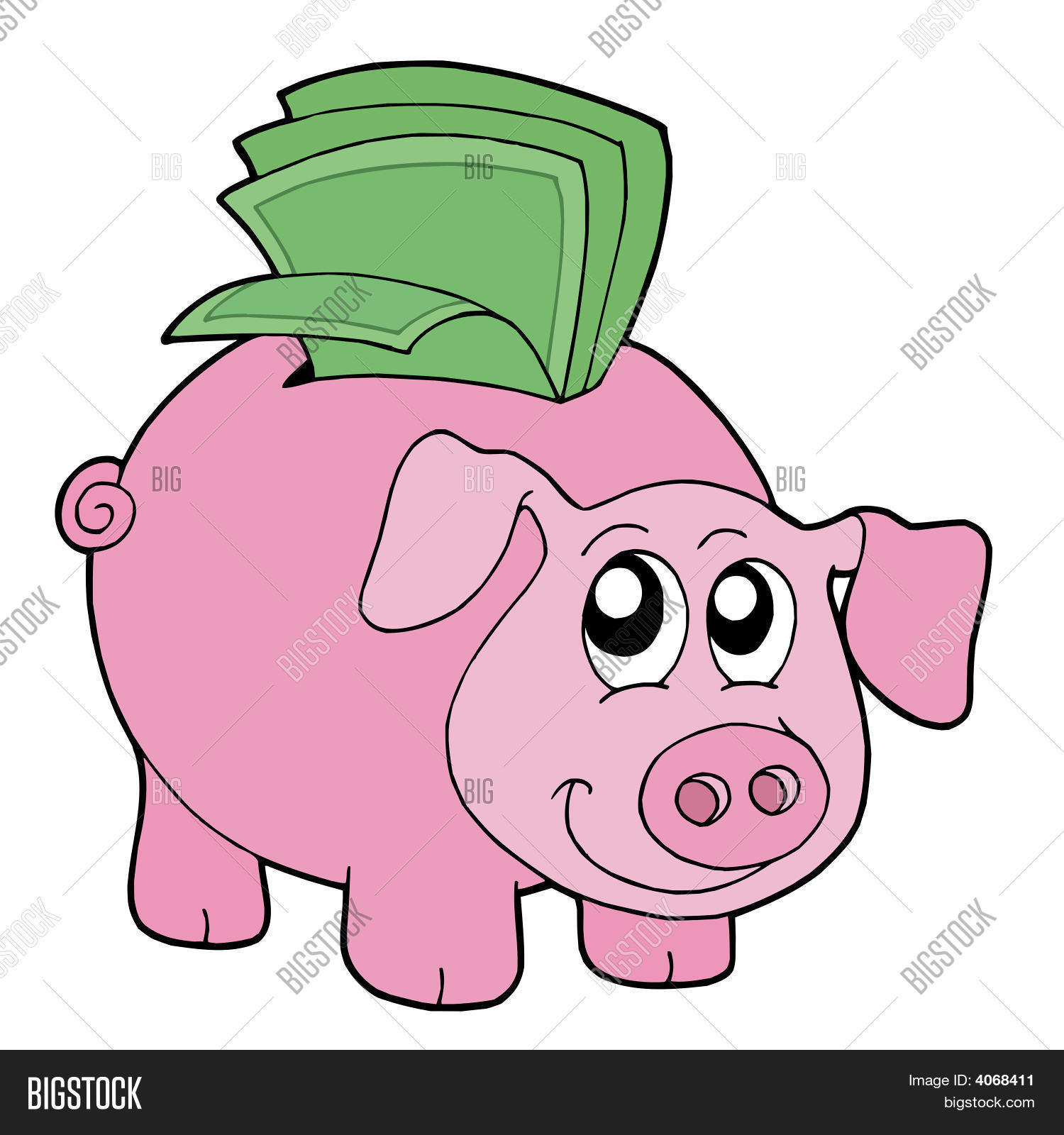 Pig Money Box Vector & Photo (Free Trial) | Bigstock