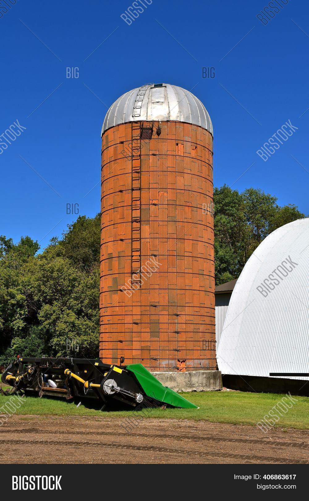Old Brown Stone Silo Image & Photo (Free Trial) | Bigstock