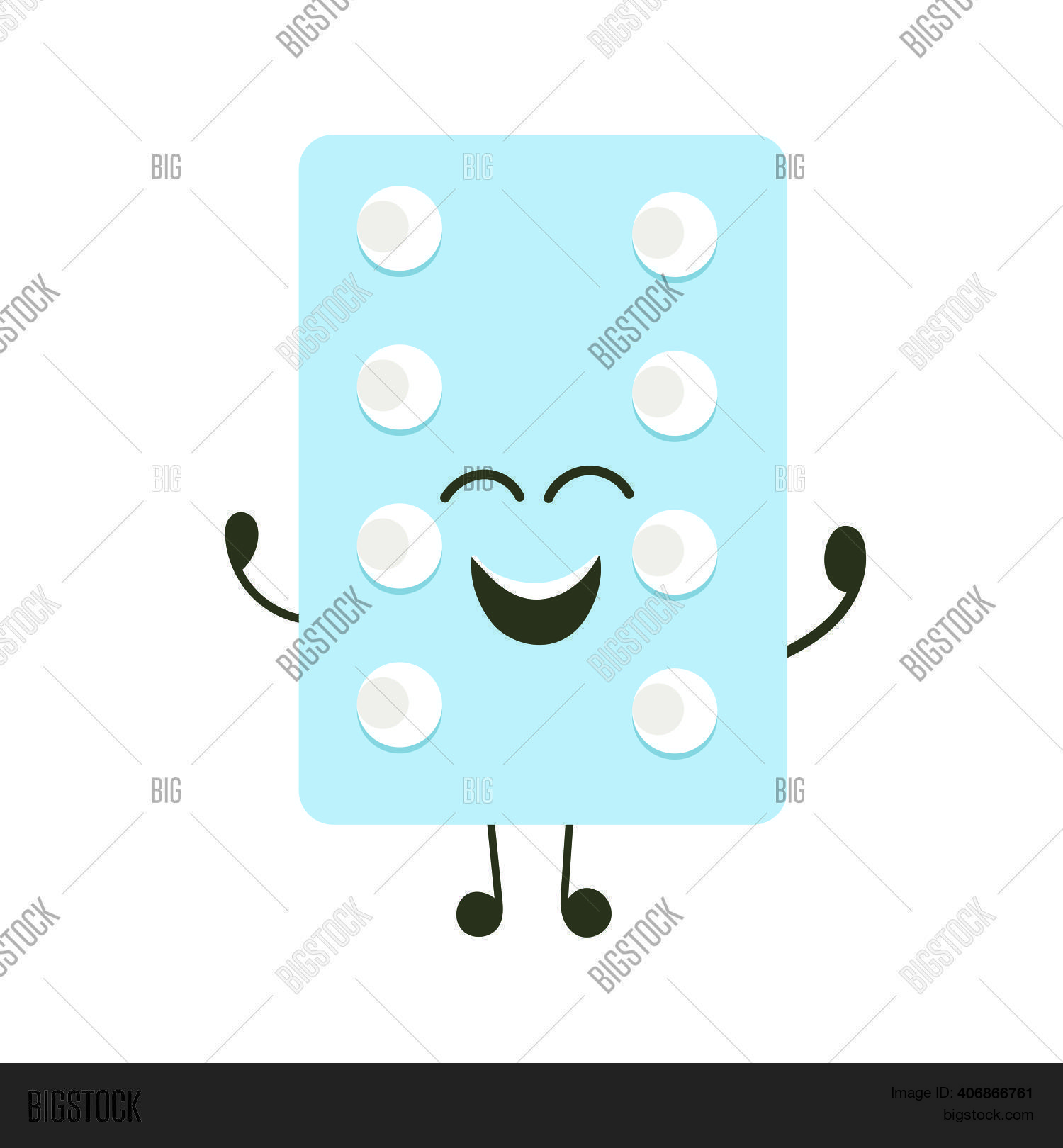 Funny Medicine Pills Vector & Photo (Free Trial) | Bigstock