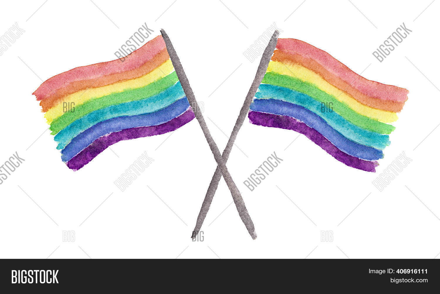 Two Crossed Lgbtq Image & Photo (Free Trial) | Bigstock