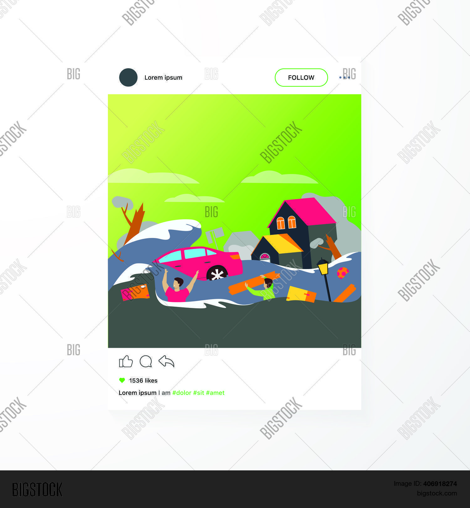 Scary People Drowning Vector & Photo (Free Trial) | Bigstock