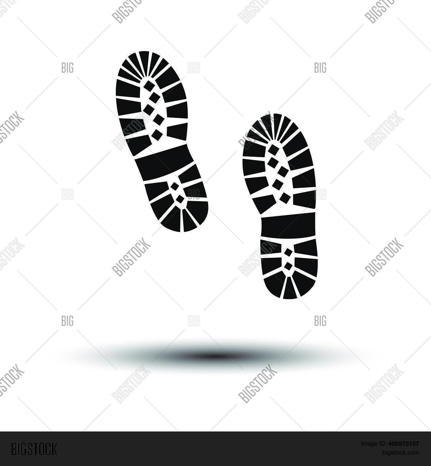 Boot Print Icon. Vector & Photo (Free Trial) | Bigstock