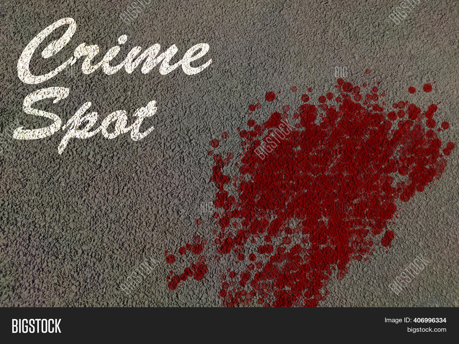 Crime Spot Text Blood Image & Photo (Free Trial) | Bigstock