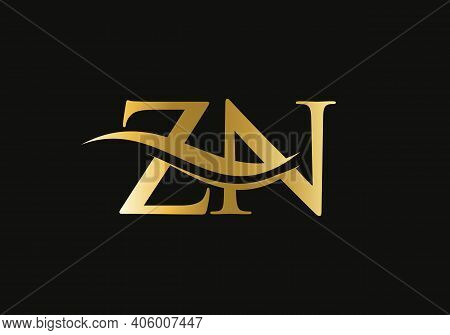 Swoosh Letter Zn Logo Vector & Photo (Free Trial) | Bigstock