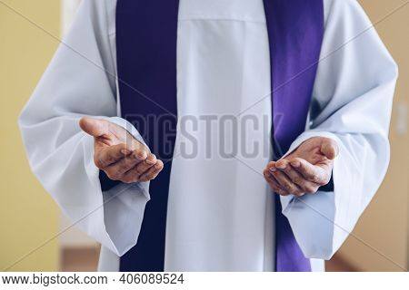 Priest Hands Praying Image & Photo (Free Trial) | Bigstock