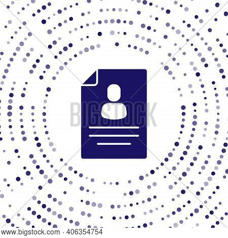 Blue Resume Icon Vector & Photo (Free Trial) | Bigstock