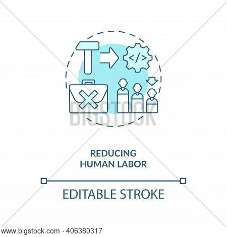 Reducing Human Labor Vector & Photo (Free Trial) | Bigstock