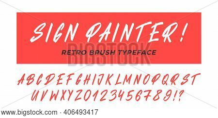 Sign Painter Font. Vector & Photo (Free Trial) | Bigstock