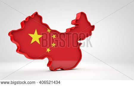 3d Map China Chinese Image & Photo (Free Trial) | Bigstock