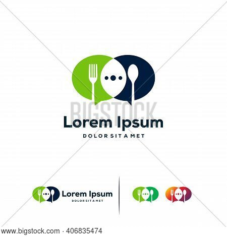 Food Talk Logo Vector & Photo (Free Trial) | Bigstock