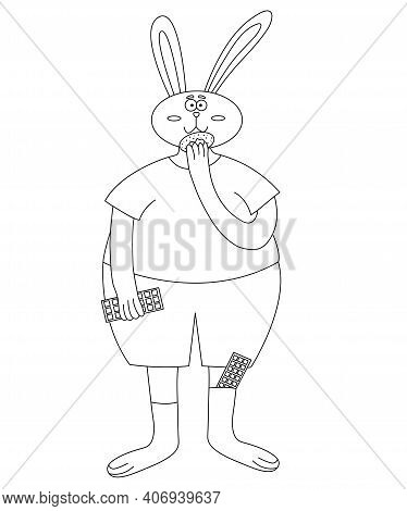 Fat Easter Bunny Vector & Photo (Free Trial) | Bigstock