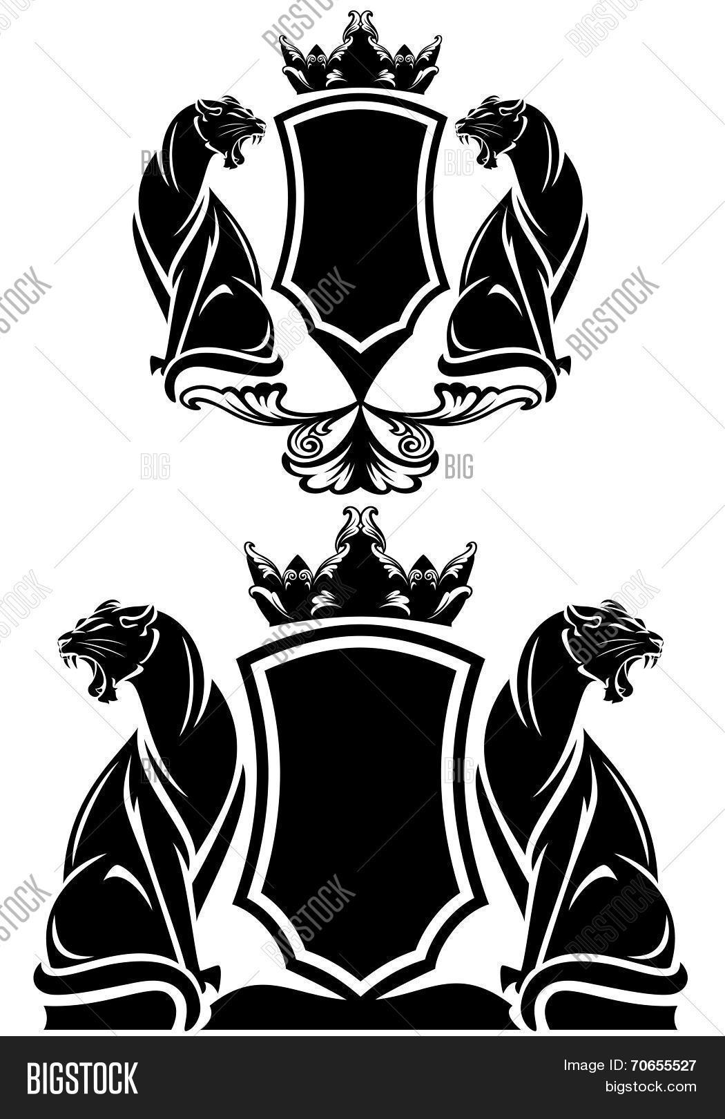 Panther Coat Arms Vector & Photo (Free Trial) | Bigstock