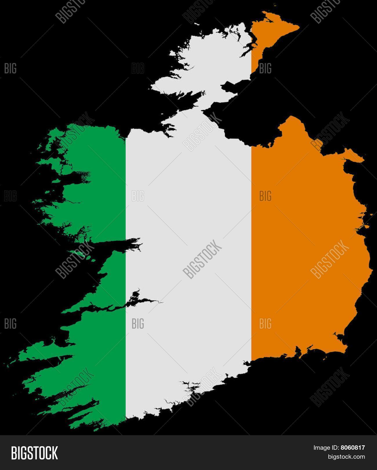 Ireland Map Flag Image & Photo (Free Trial) | Bigstock