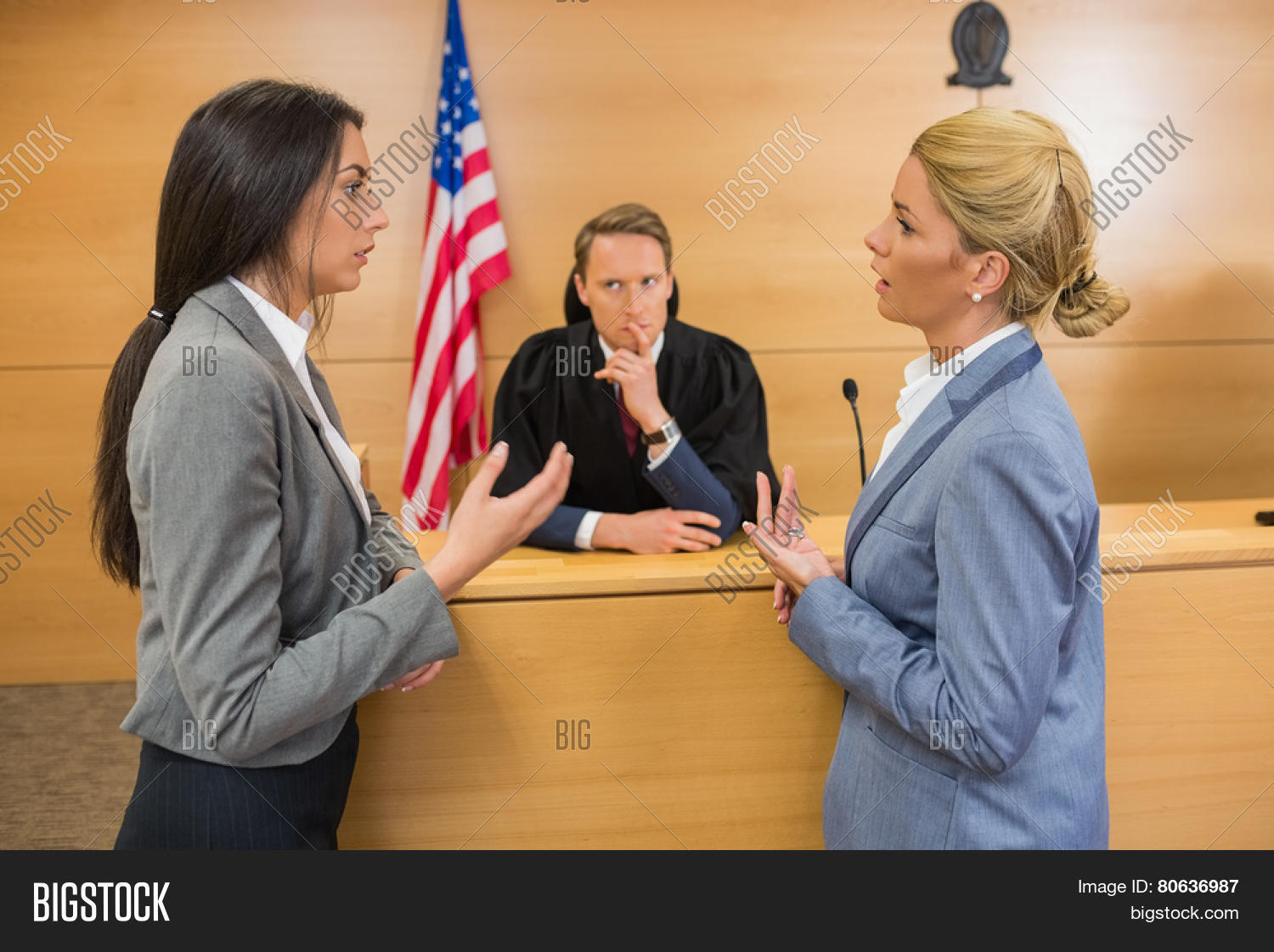 Lawyers Speaking Judge Image & Photo (Free Trial) | Bigstock