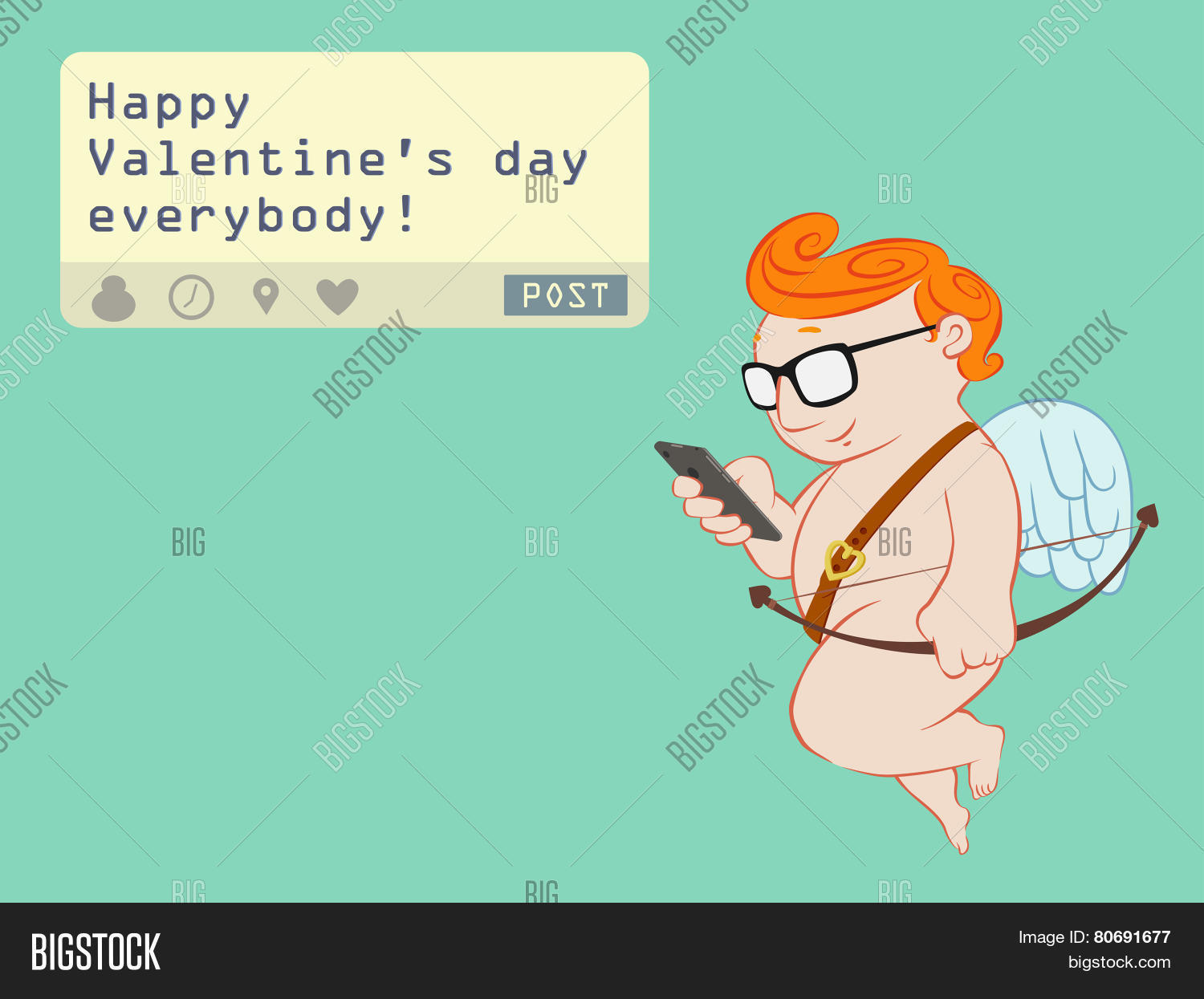 Cupid Chat Vector & Photo (Free Trial) | Bigstock