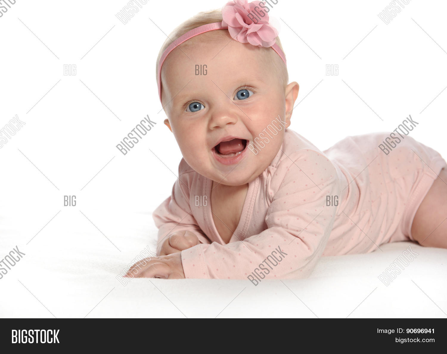 Baby Girl Child Lying Image & Photo (Free Trial) | Bigstock