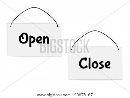 Open Close Signs Vector & Photo (Free Trial) | Bigstock