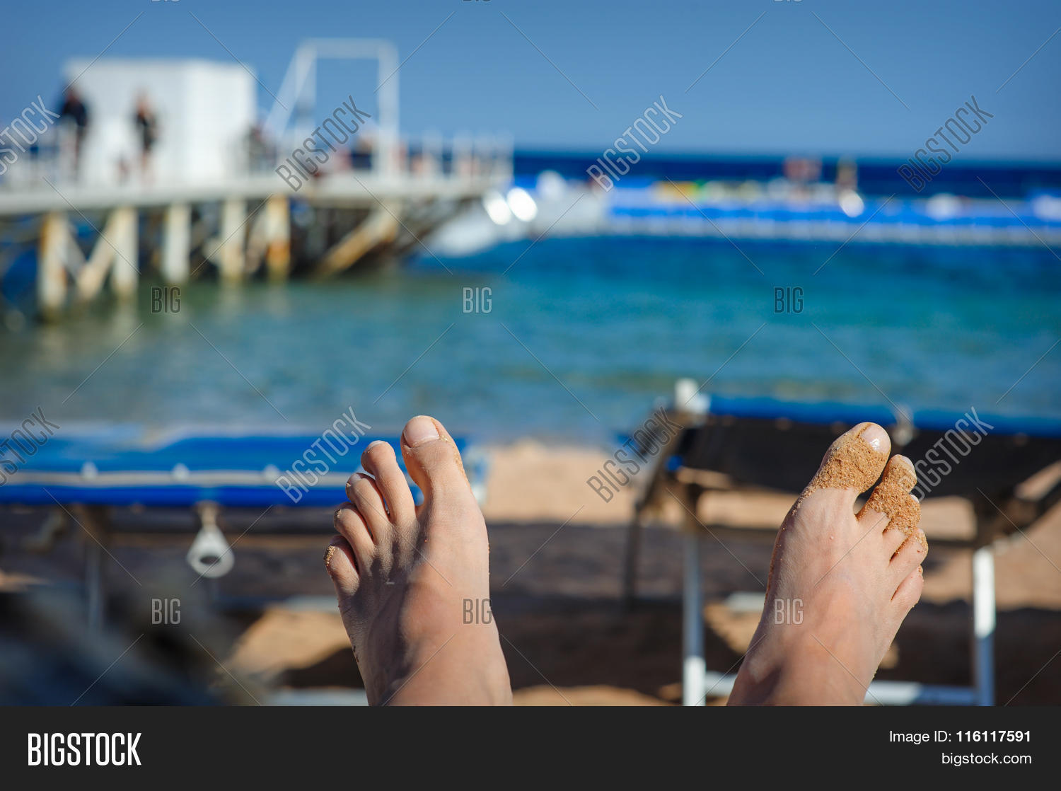 Woman's Feet Sand On Image & Photo (Free Trial) | Bigstock