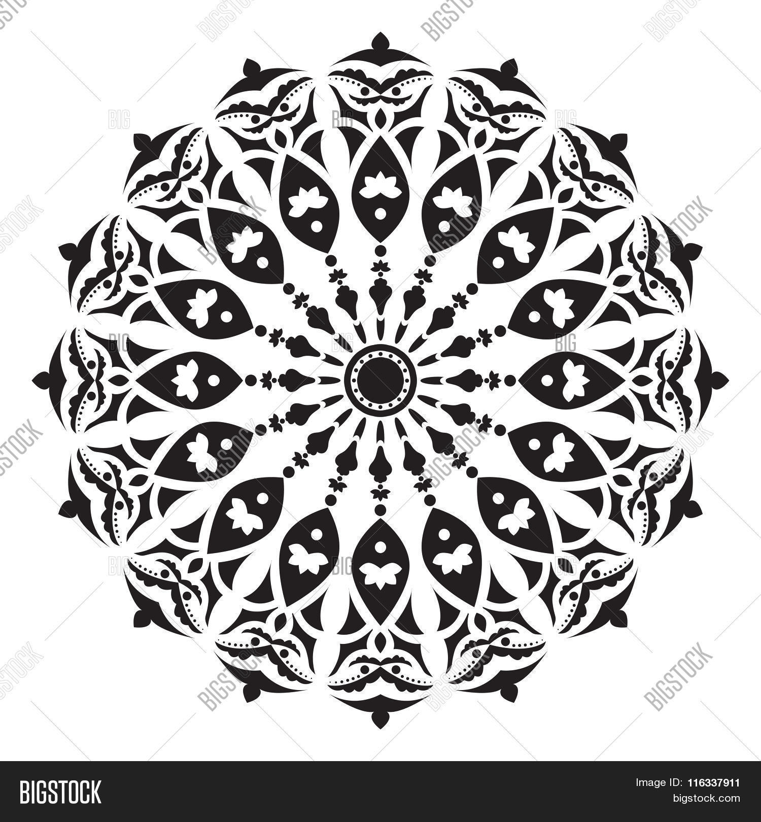 Black White Circular Vector & Photo (Free Trial) | Bigstock
