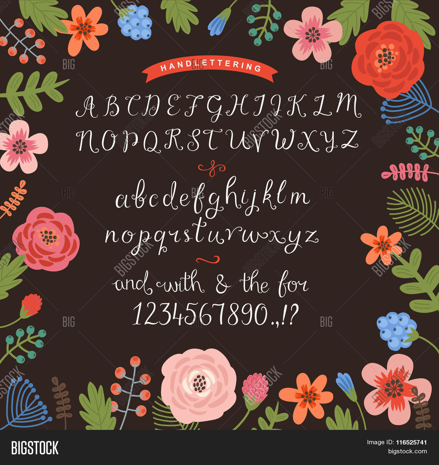 Floral Background Set Vector & Photo (Free Trial) | Bigstock