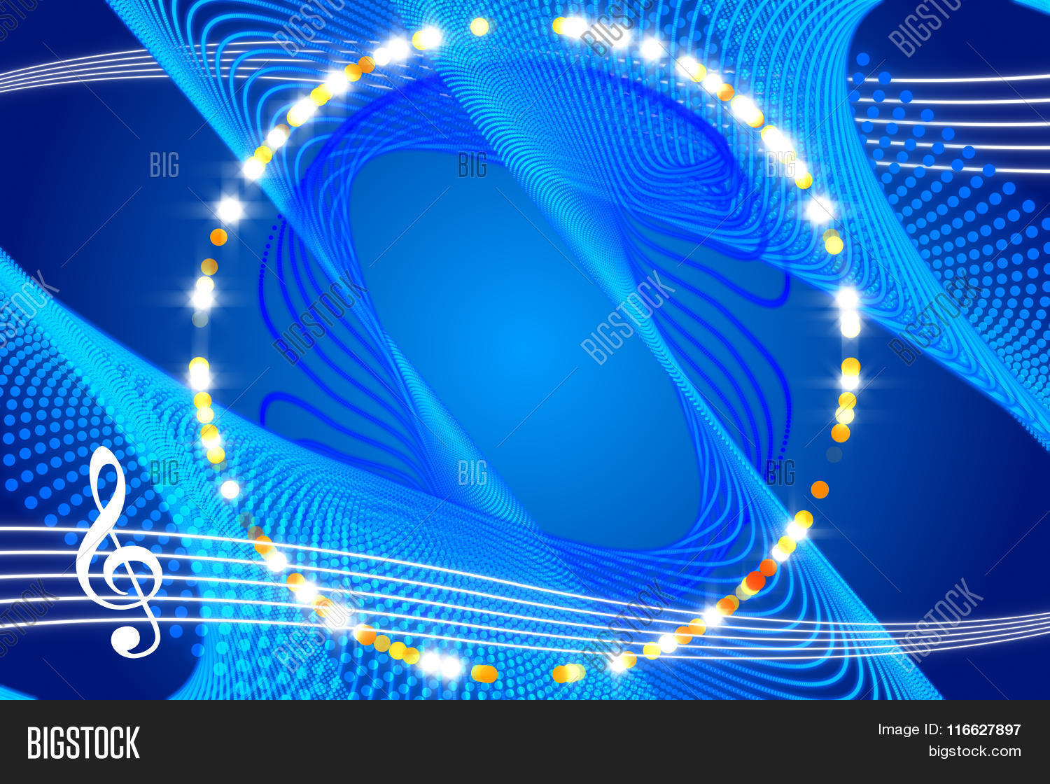 Blue Abstract Music Image & Photo (Free Trial) | Bigstock