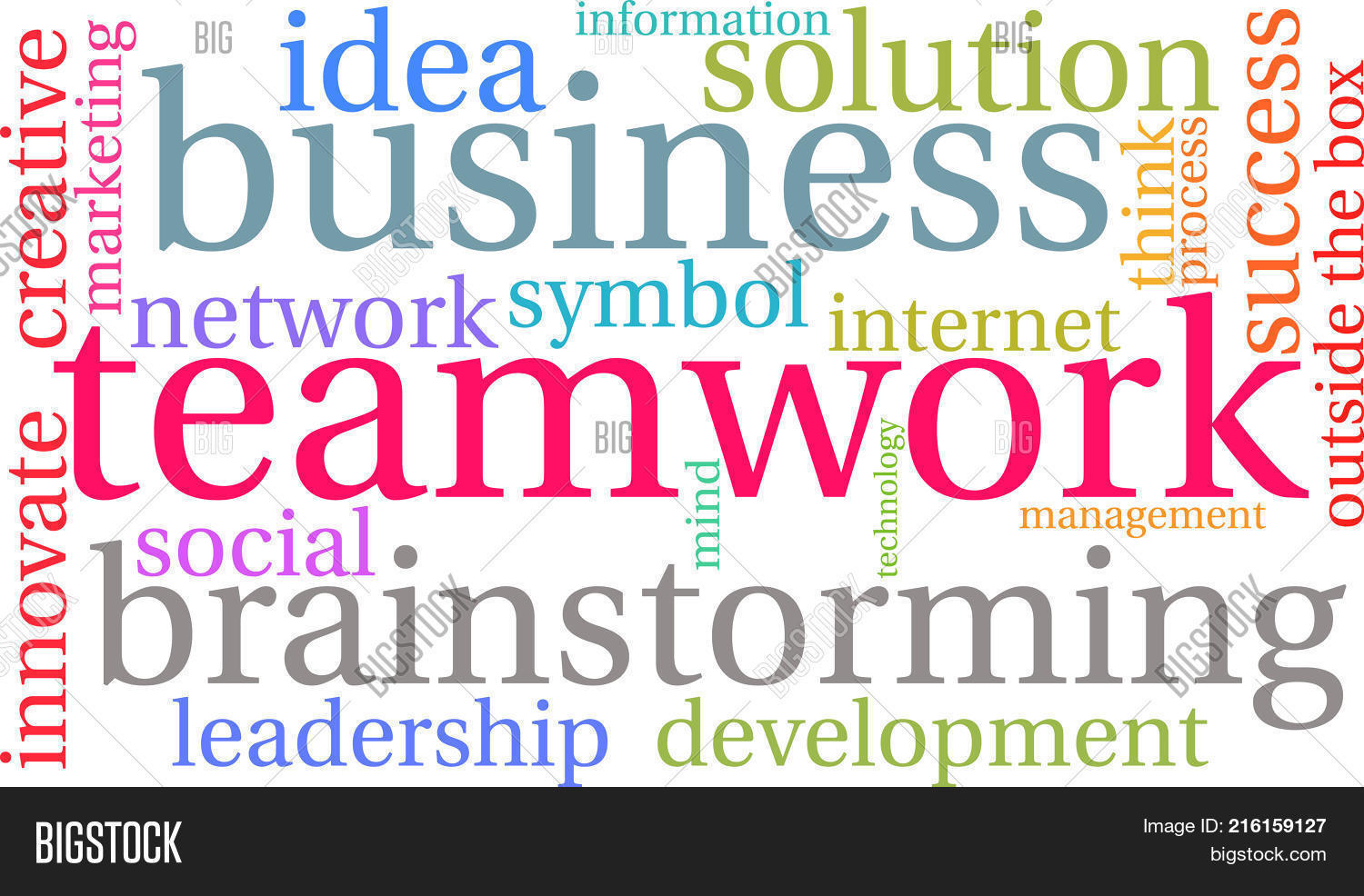 Teamwork Word Cloud Vector & Photo (Free Trial) | Bigstock