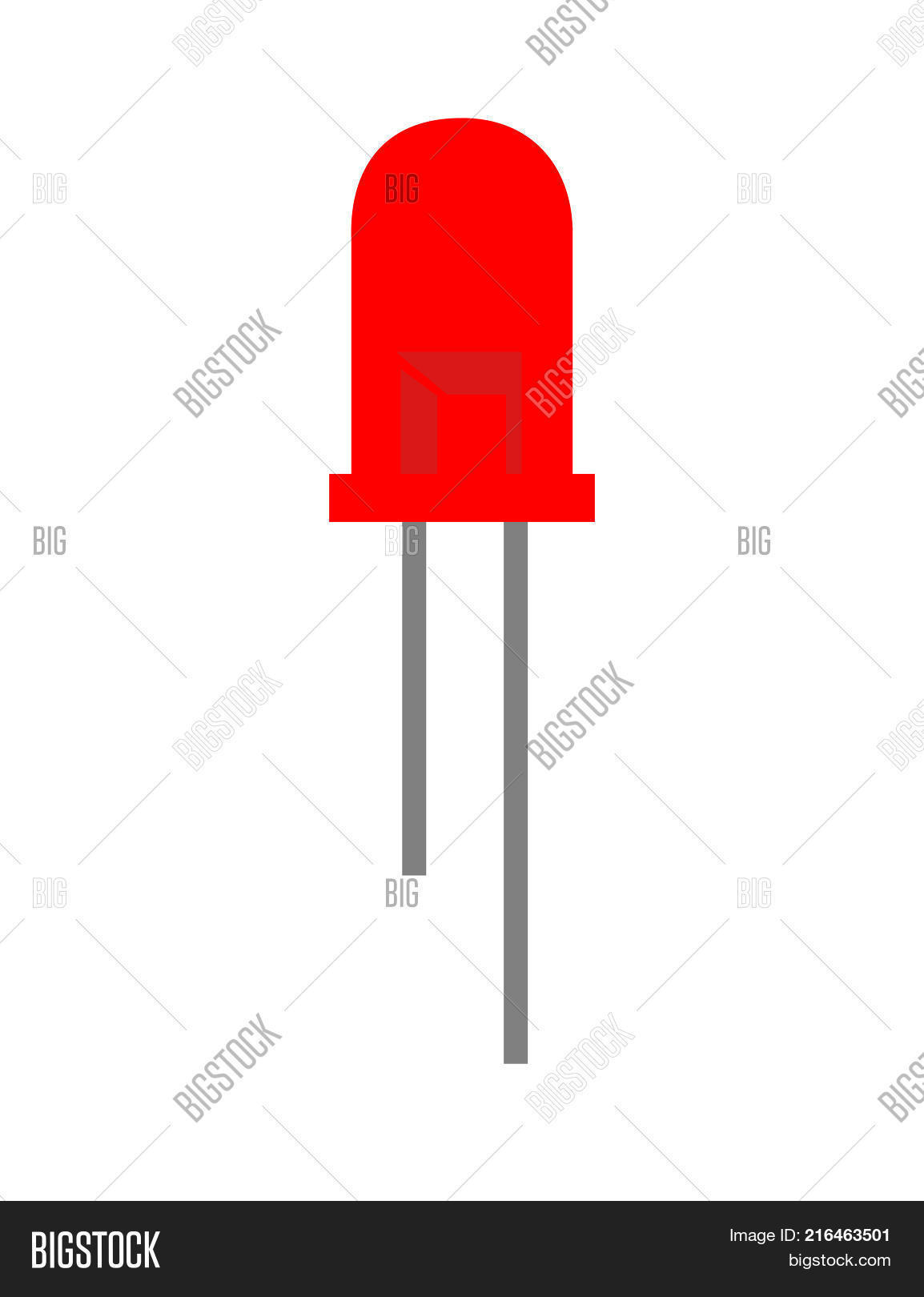 Red Led Icon On White Image & Photo (Free Trial) | Bigstock