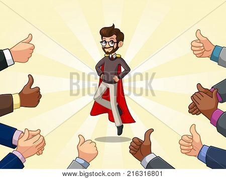 Hipster Superhero Vector & Photo (Free Trial) | Bigstock