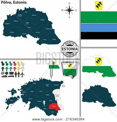 Vector Map Polva Vector & Photo (Free Trial) | Bigstock