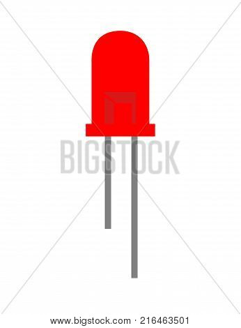 Red Led Icon On White Image & Photo (Free Trial) | Bigstock