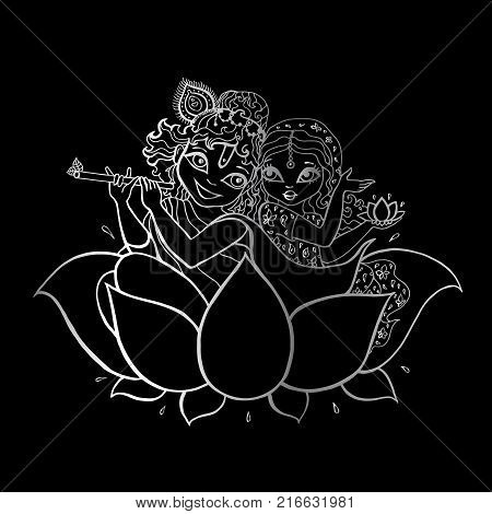 Hindu God. Radha, Vector & Photo (Free Trial) | Bigstock