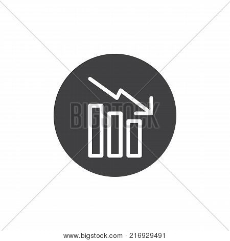 Decrease Graph Icon Vector & Photo (Free Trial) | Bigstock