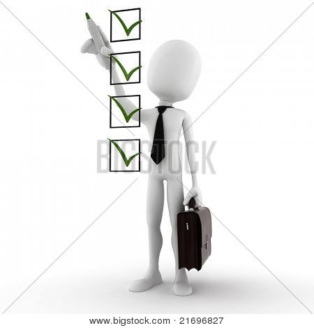 3d Man Check List Image & Photo (Free Trial) | Bigstock