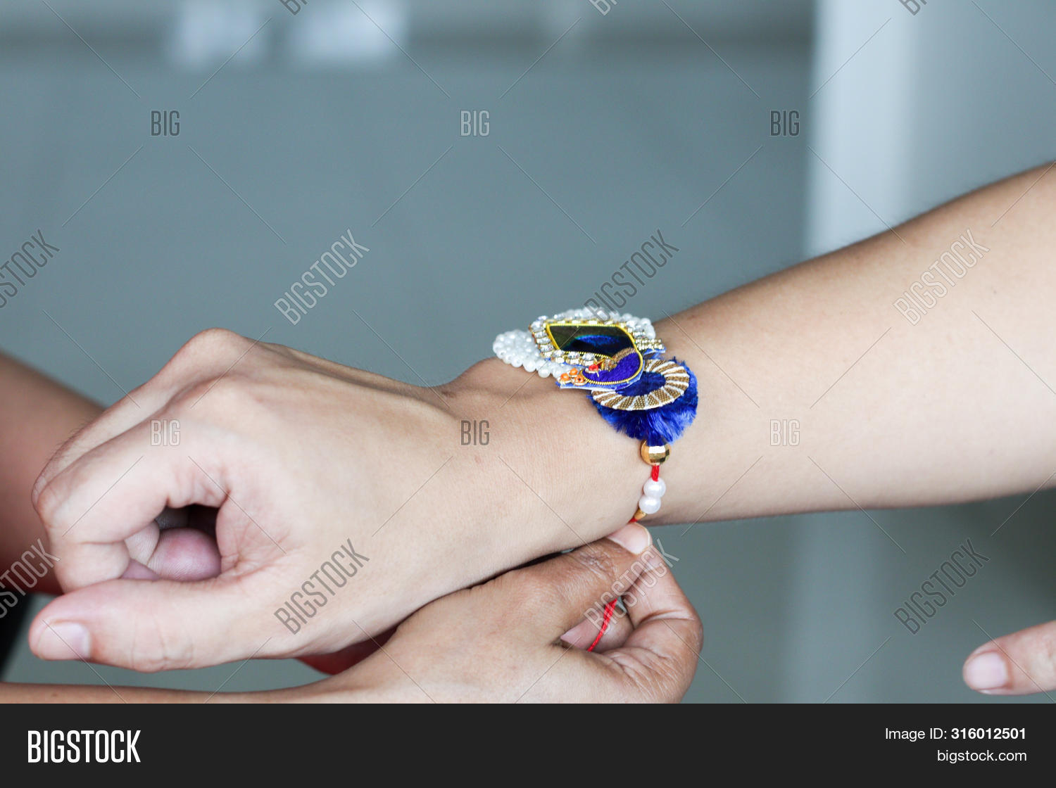 Hand Lady Tying Rakhi Image & Photo (Free Trial) | Bigstock