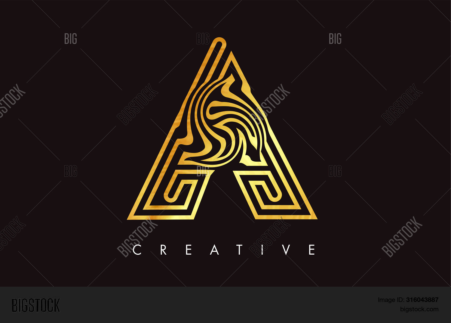 Gold Golden Letter Vector & Photo (Free Trial) | Bigstock