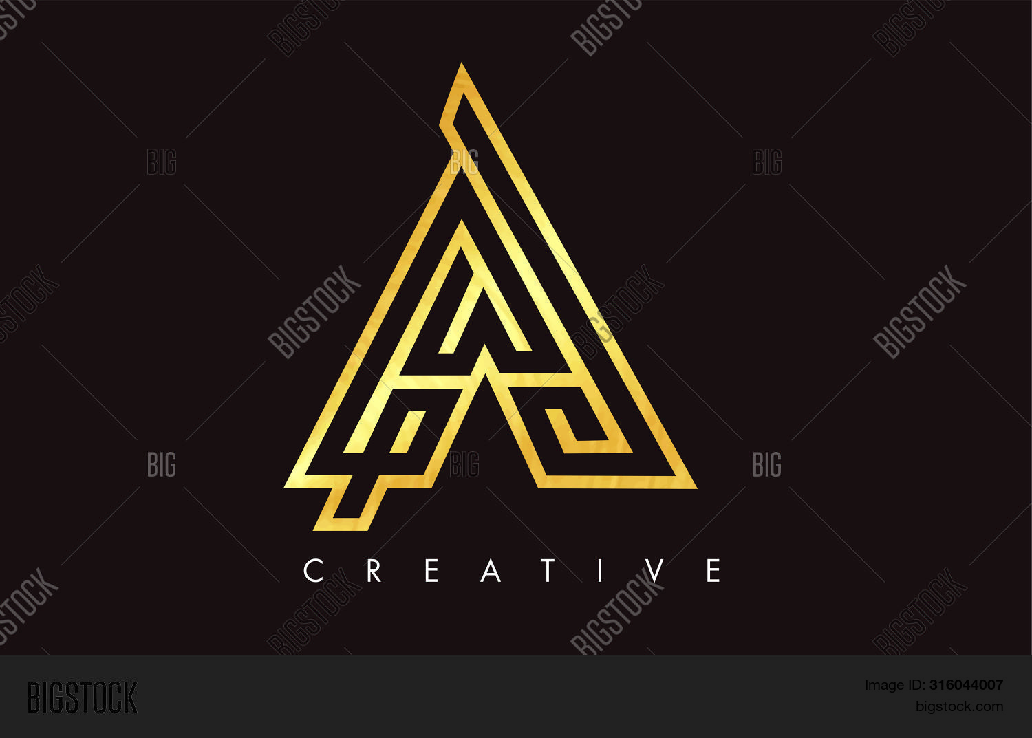 Gold Golden Letter Vector & Photo (Free Trial) | Bigstock