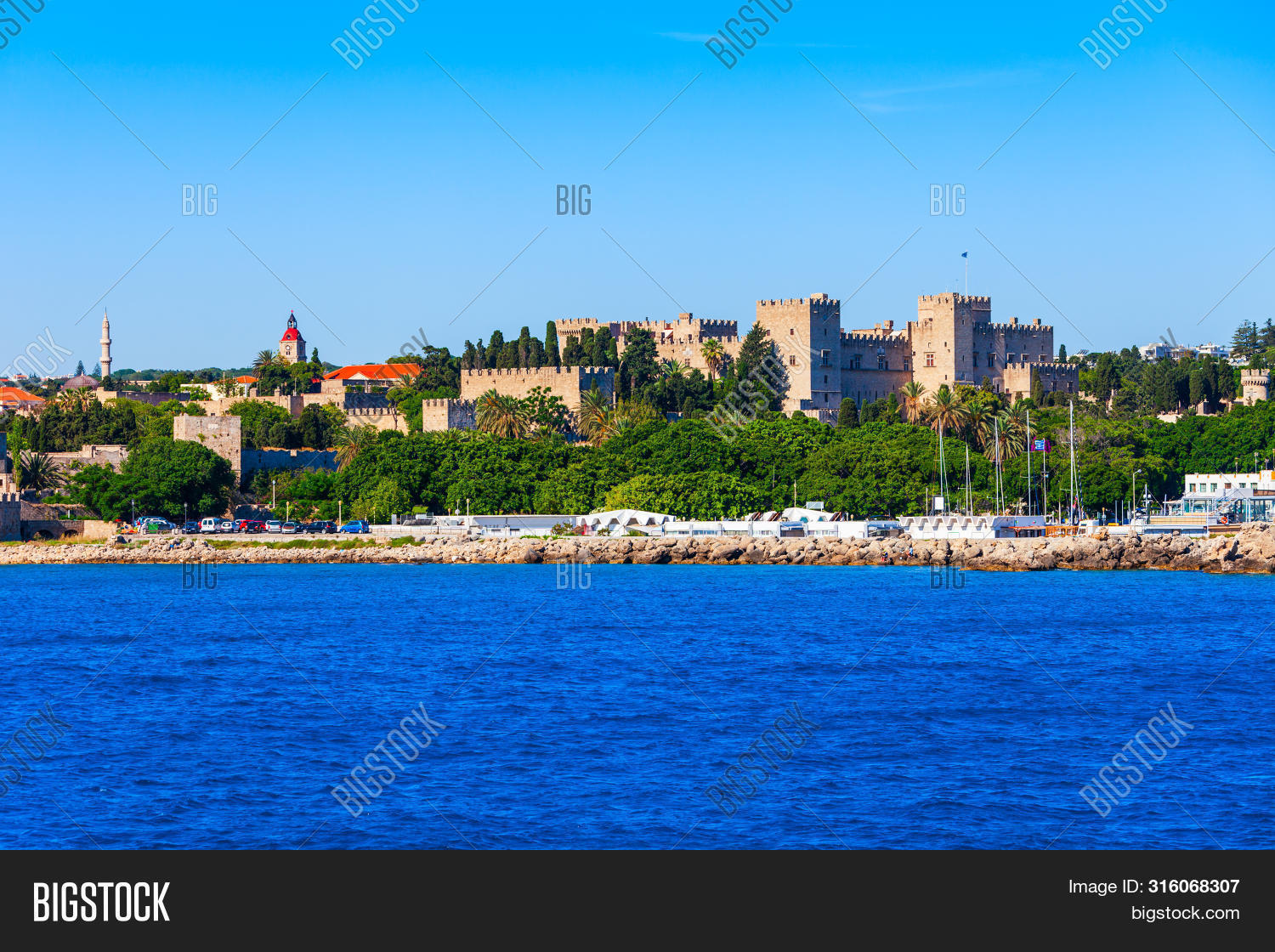 Rhodes Old Town Aerial Image & Photo (Free Trial) | Bigstock