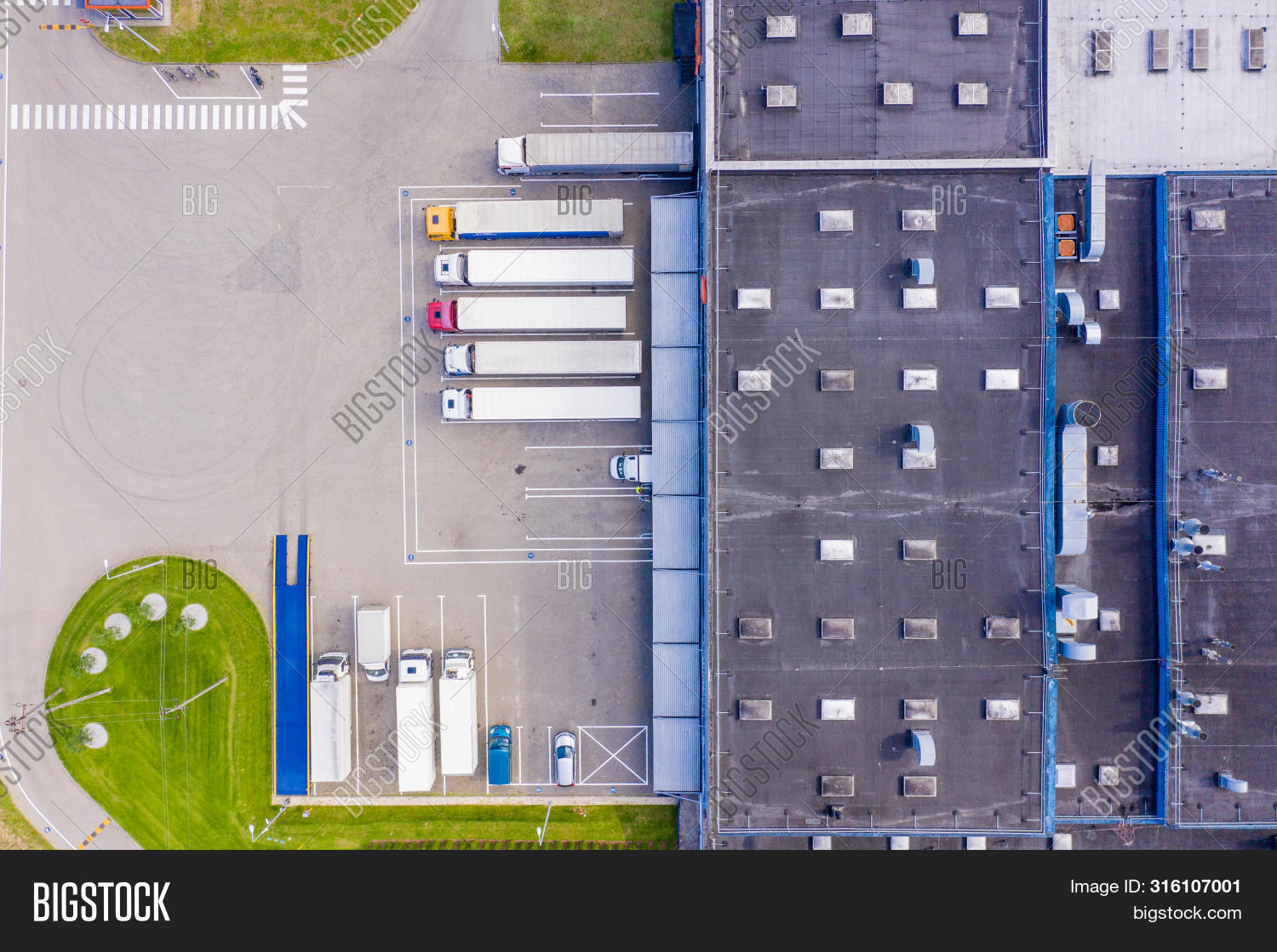 Aerial View Warehouse Image & Photo (Free Trial) | Bigstock