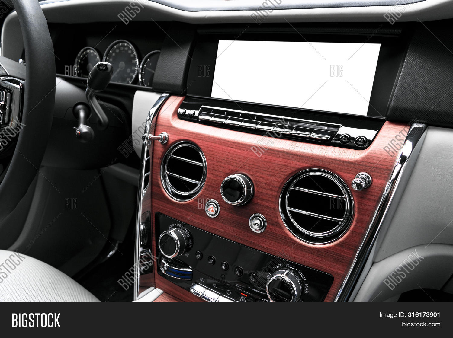 Monitor Car Isolated Image & Photo (Free Trial) | Bigstock