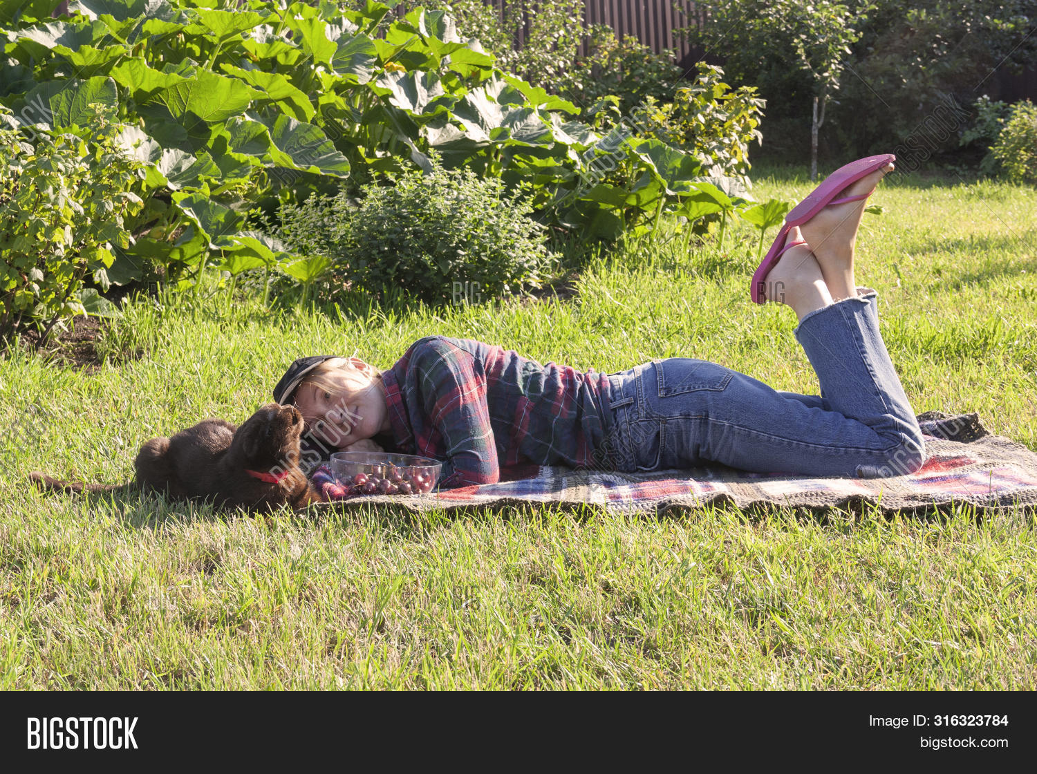Woman Her Cat On Image And Photo Free Trial Bigstock