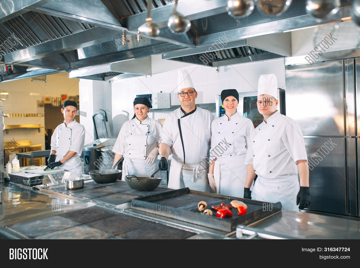 Five Chefs Wearing Image & Photo (Free Trial) | Bigstock