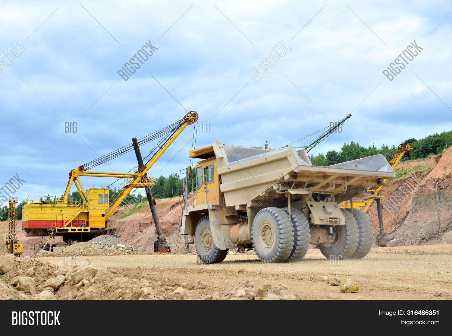 Big Mining Truck Amid Image & Photo (Free Trial) | Bigstock