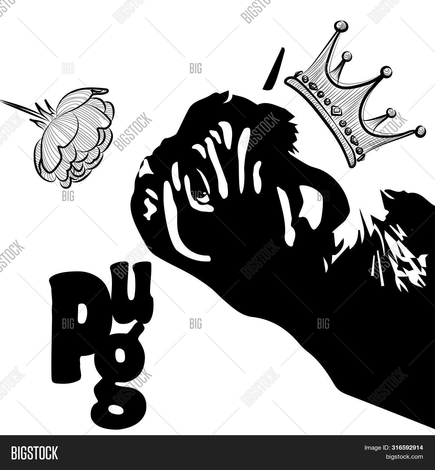 Pug Prince Sniffing Vector & Photo (Free Trial) | Bigstock