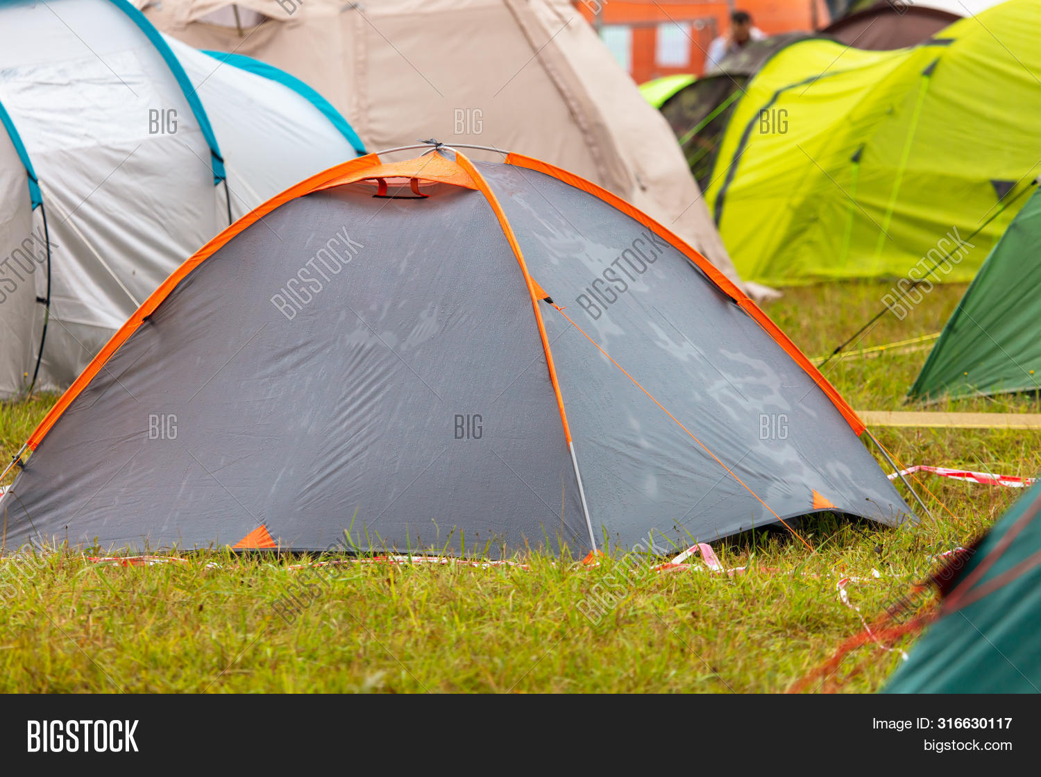 Tent On Green Grass Image & Photo (Free Trial) | Bigstock