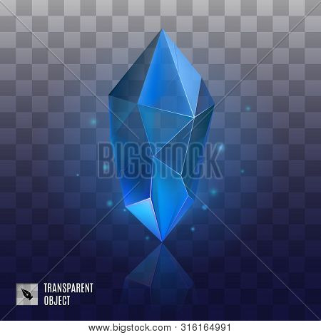 Gem Crystal. Blue Vector & Photo (Free Trial) | Bigstock