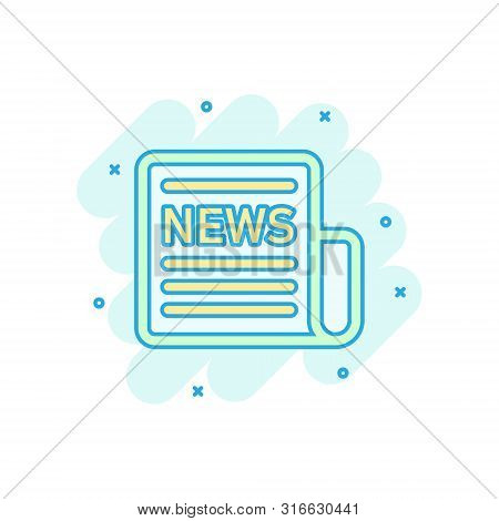 Newspaper Icon Comic Vector & Photo (Free Trial) | Bigstock