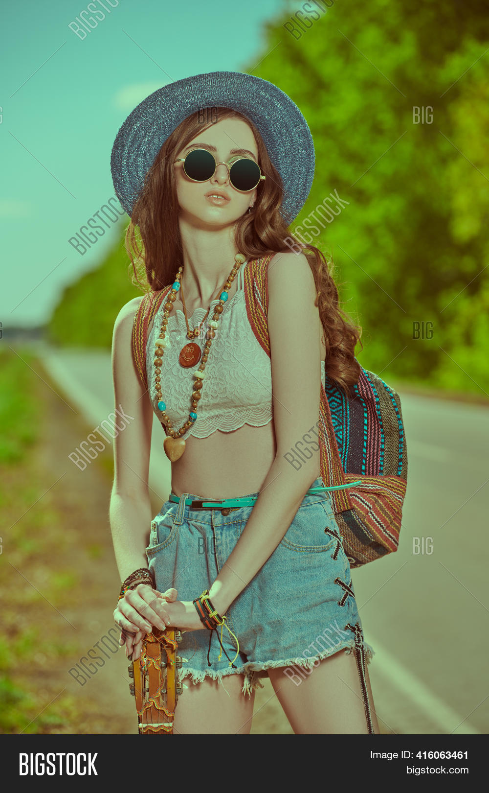 Young Hippie Girl Image & Photo (Free Trial) | Bigstock